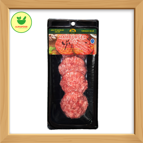 Hamburger bò – Pacow 250g – AlinaFood-Thực phẩm chất lượng cao
